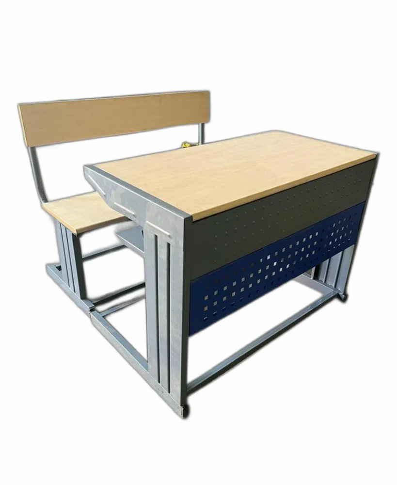 2 Seater Mild Steel Study Desk Bench School Manufacturer & Seller in ...