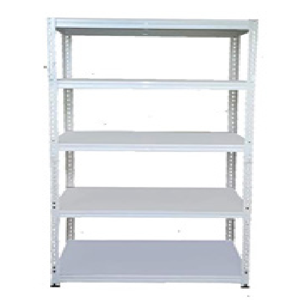 White racks Boltless Rack with 5 Levels of Steel Board Price in ...