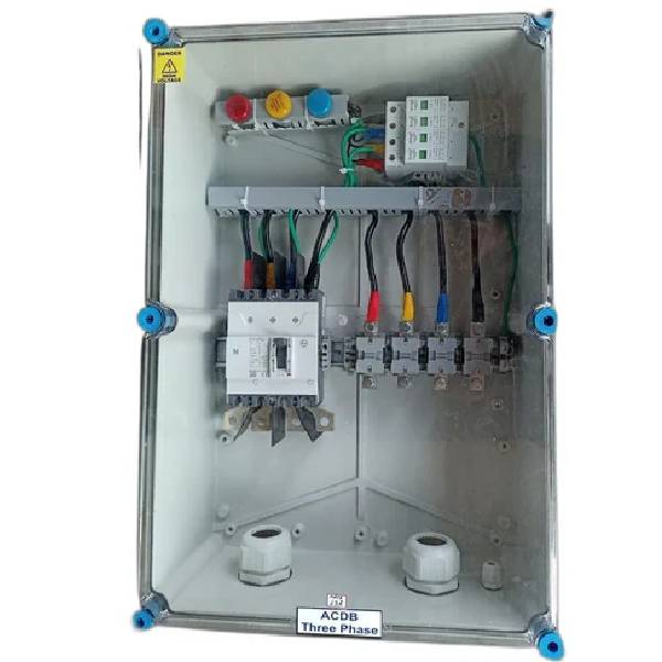 ACDB Three Phase 63Amp MCCB with RYB in Ludhiana - S S Solar Speciality