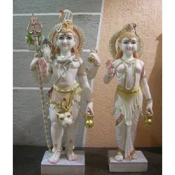 Marble Shankar Paarvati Statue at ₹81,500 in Alwar
