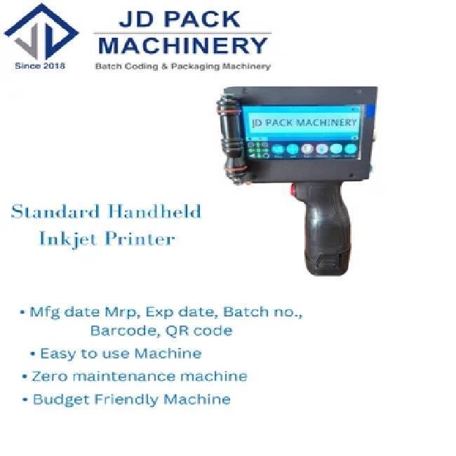 Hand Inkjet Batch Coding Machines, JD50B Price in Ahmedabad, Gujarat – ₹13,500 | JD PACK MACHINERY