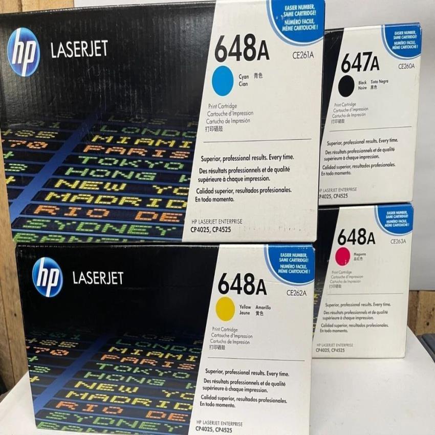 HP 647A 648A SET ,CE260A,CE261A,CE262A, CE263A Original HP Toner Cartridges CYMK at ₹ 6200.00 in ...