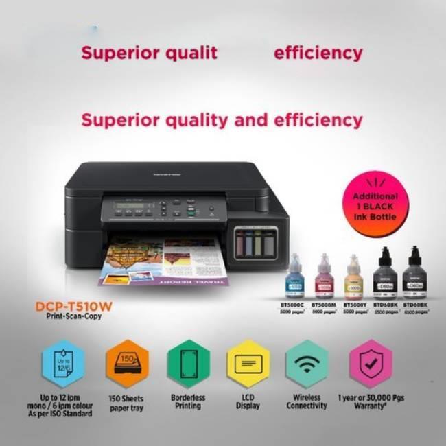 DCP T510W Brother Ink Tank Printer Price in Chennai, Tamil Nadu ...