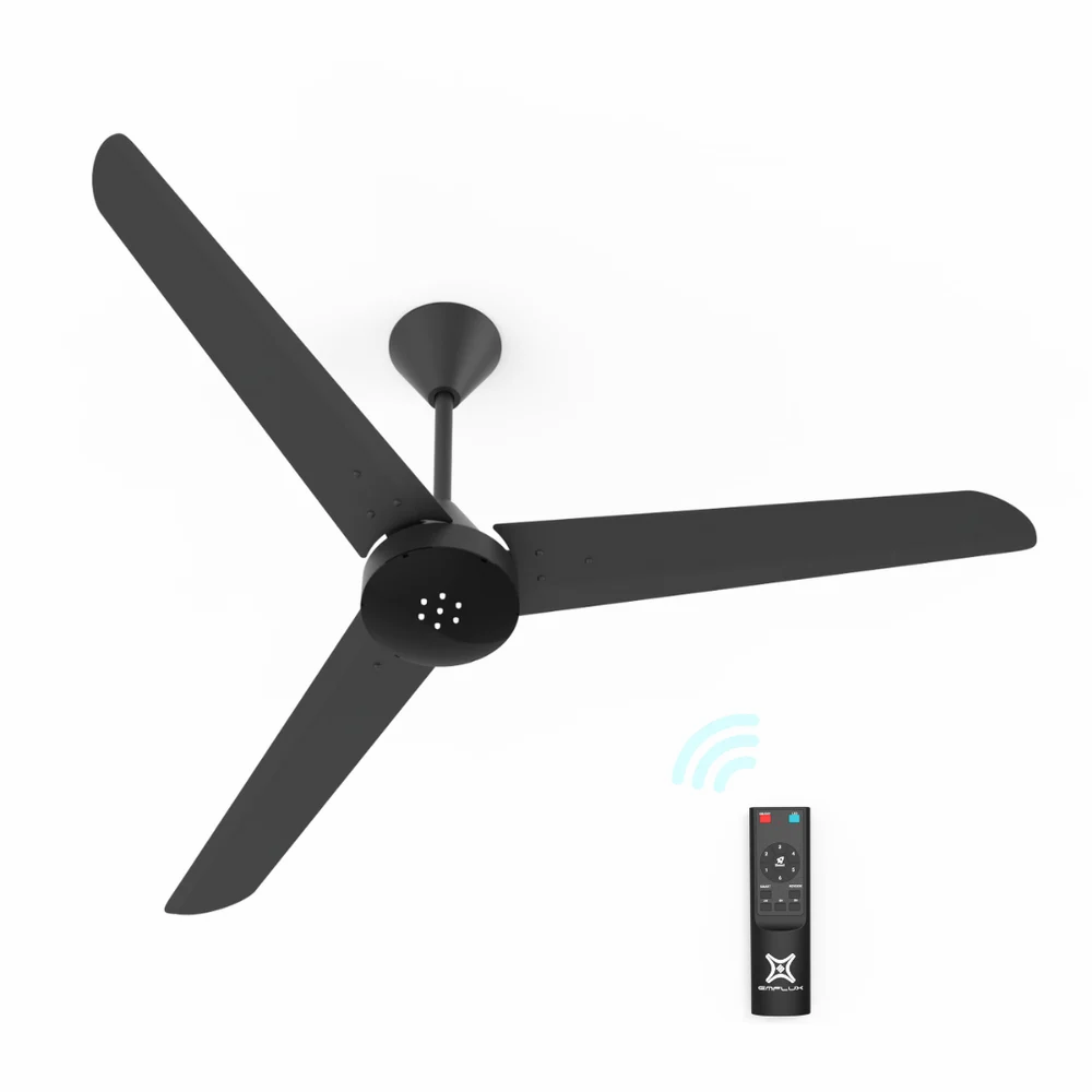 3 Blades Halcyon Breeze Master Smart Energy Saving Black BLDC Ceiling ...