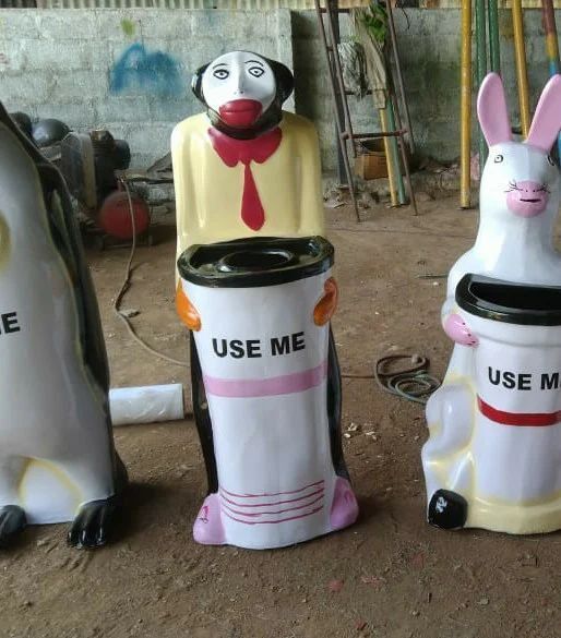 4 Feet FRP Monkey Dustbin Price in Hyderabad, Telangana – ₹3,500 ...