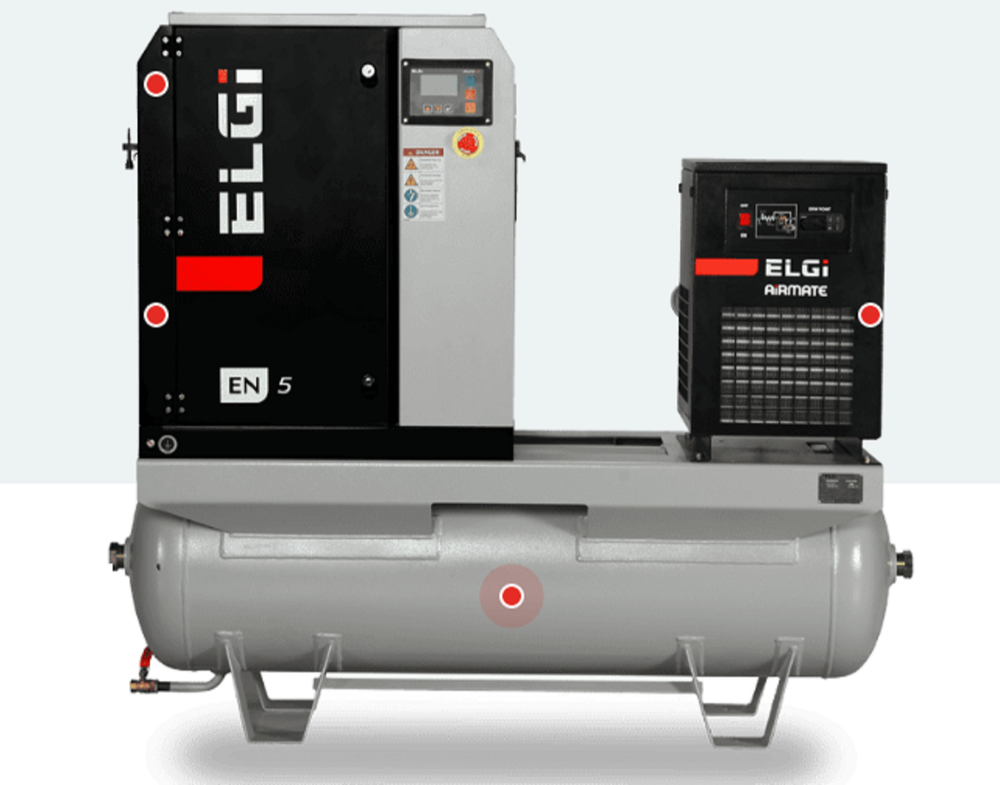 5 HP Elgi Screw Air Compressor Price in Gurugram, Haryana – ₹85,000 ...
