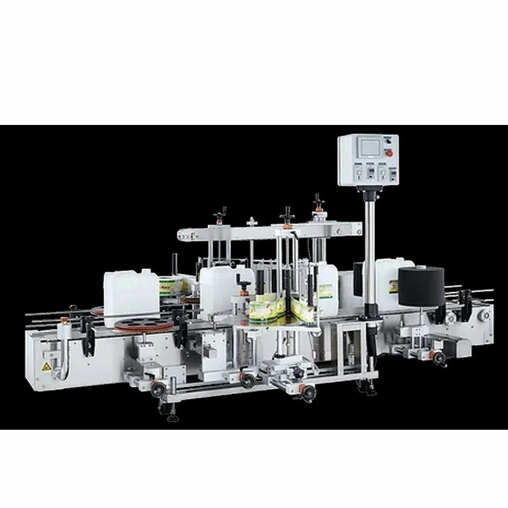 50 Hz Round Automatic Sticker Labelling Machine, 420 V, Hmi And Plc ...