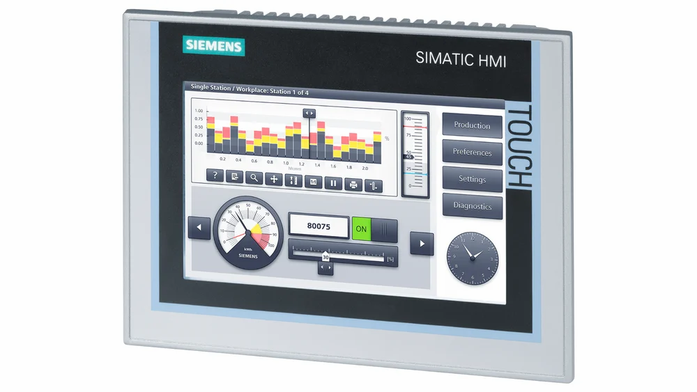 7 Inch SIEMENS HMI TP700 COMFORT, Model Name/Number: 6AV2124-0GC01-0AX0 ...