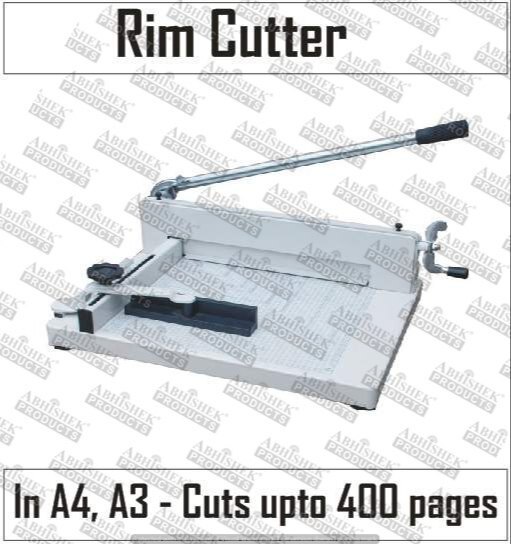 Abhishek Paper Ream Cutter Machine A/3, Model Name/Number: Rim, Cutting ...