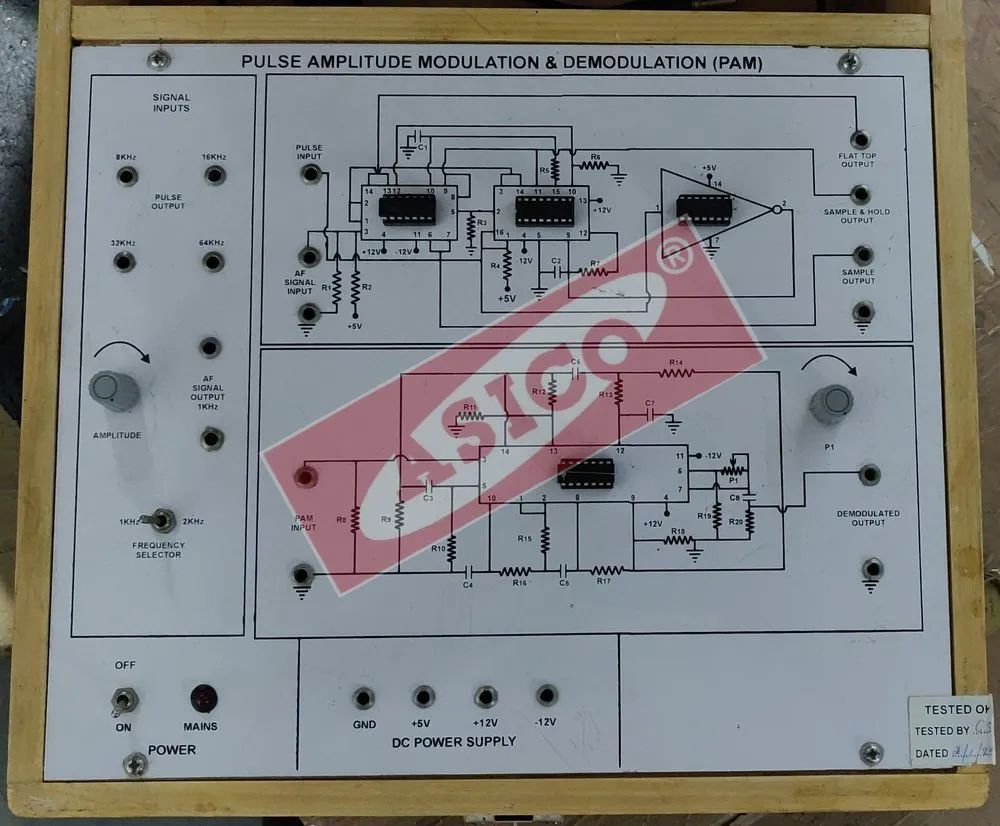 Ac Mains Pulse Amplitude Modulation And Demodulation Trainer, For Laboratory, Model Name/Number ...