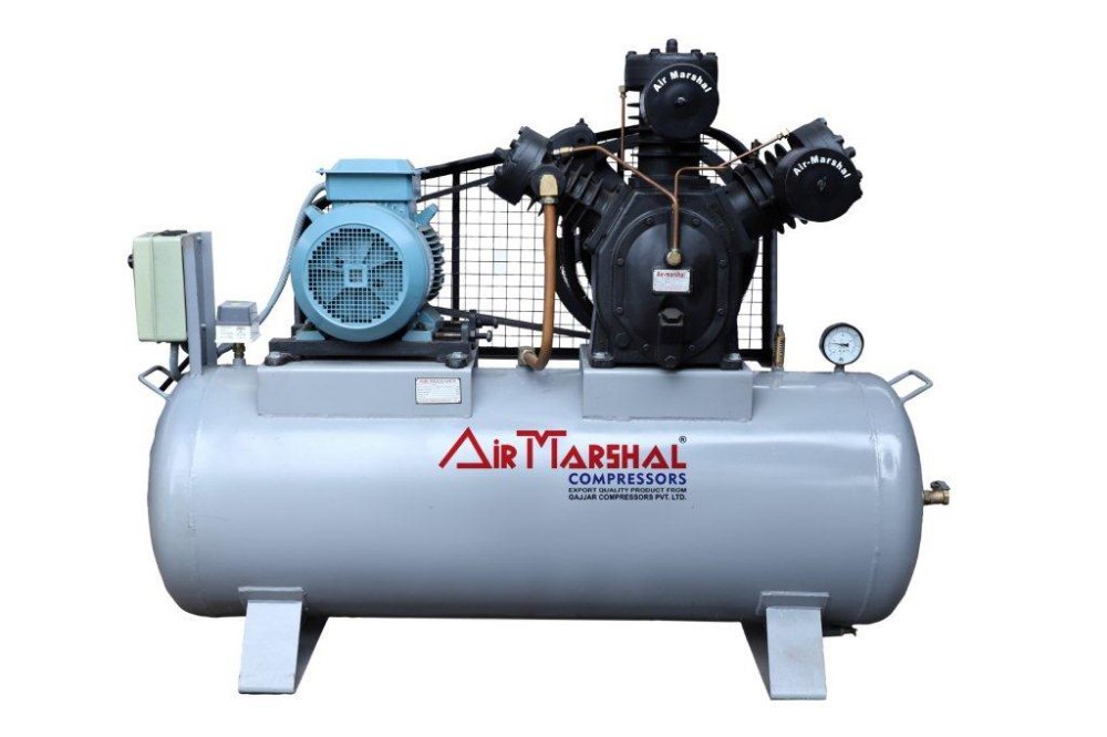 AC Three Phase 20 HP Reciprocating Air Compressor, Maximum Flow Rate ...