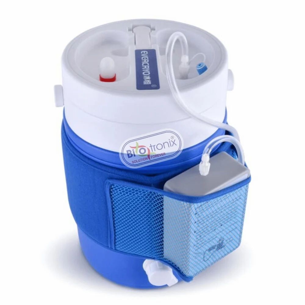 Adjustable Cold Therapy Knee Wrap with Non-Motorized Cooling for Pain ...