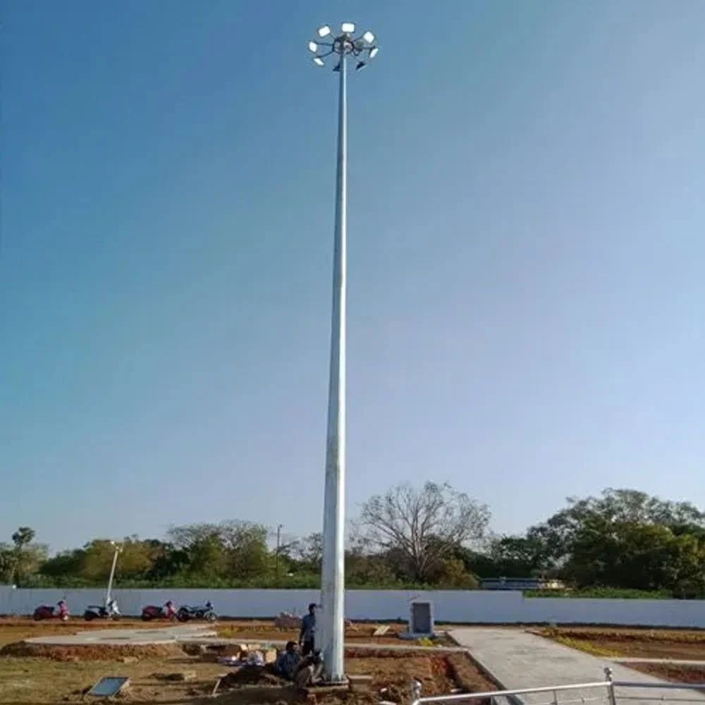 Aluminium Dual-Arm 25M High Mast Lighting Pole, For Street, 6 M at ₹2 ...