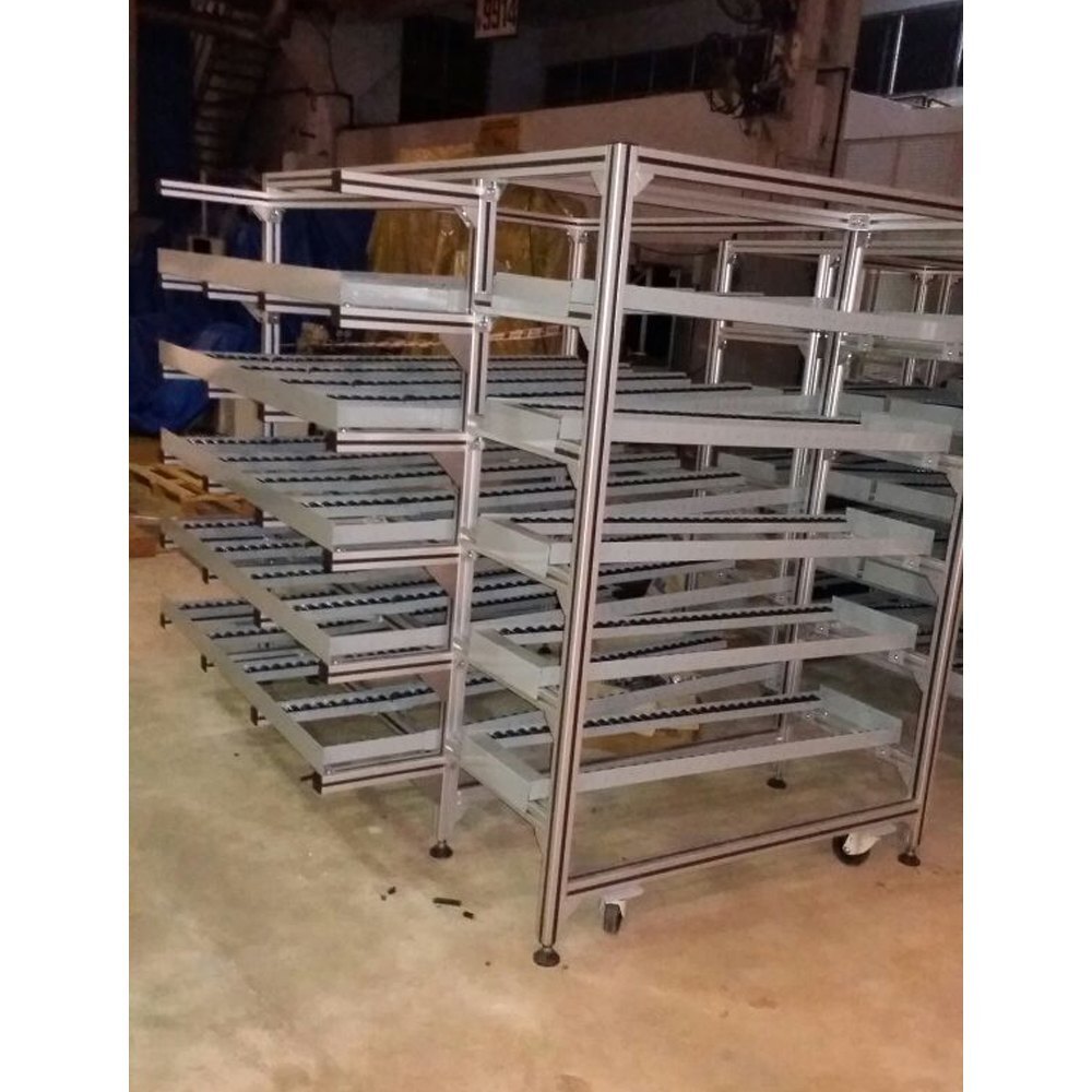 Aluminium FIFO Rack, For Warehouse, Storage Capacity: 10 Kg Per Layer ...