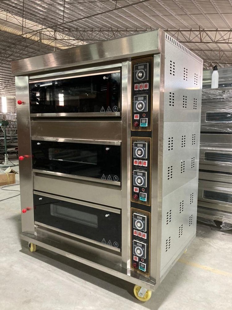 Automatic 300-400 deg. Celsius Gas Baking Oven, Capacity: 1000 kgs ...