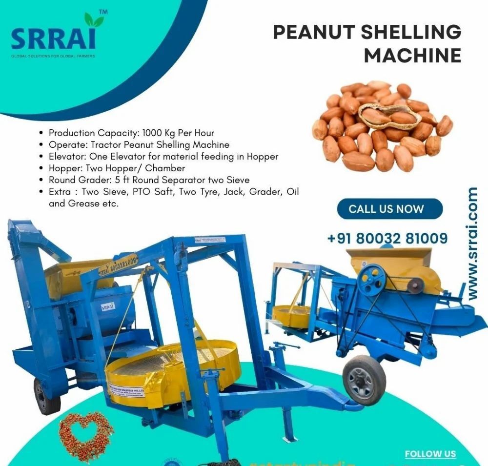 Automatic Painted Mungfali Dana Nikalne Ki Machine, Three Phase Price ...