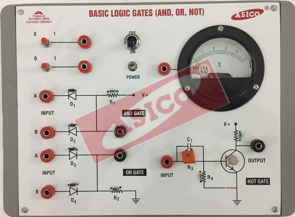 Basic Logic Gates using Discrete Components (5 in 1), For Laboratory ...
