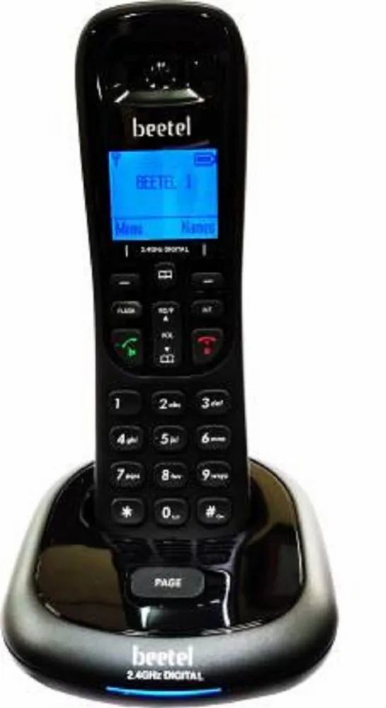 Black Beetel X73 Cordless Phone, For Office, Landline Connection Price ...