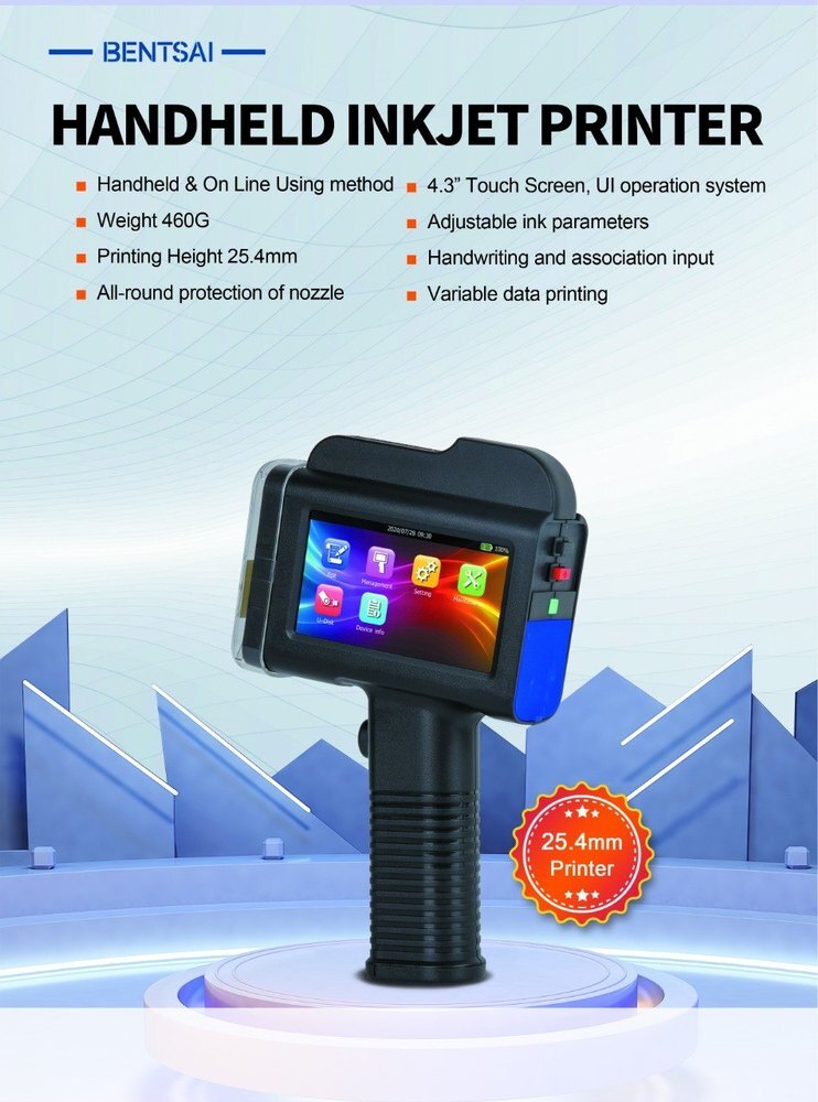 Black BENTSAI HANDHELD INKJET PRINTER, Model Type: BT-HH6105B2, Model ...