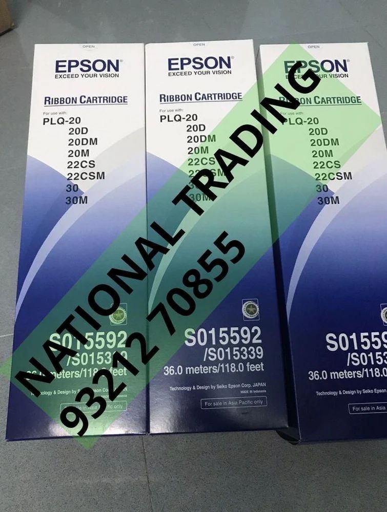 Black Epson Plq 20 Ribbon Cartridge, For Laser Printer, Size: 36 M ...