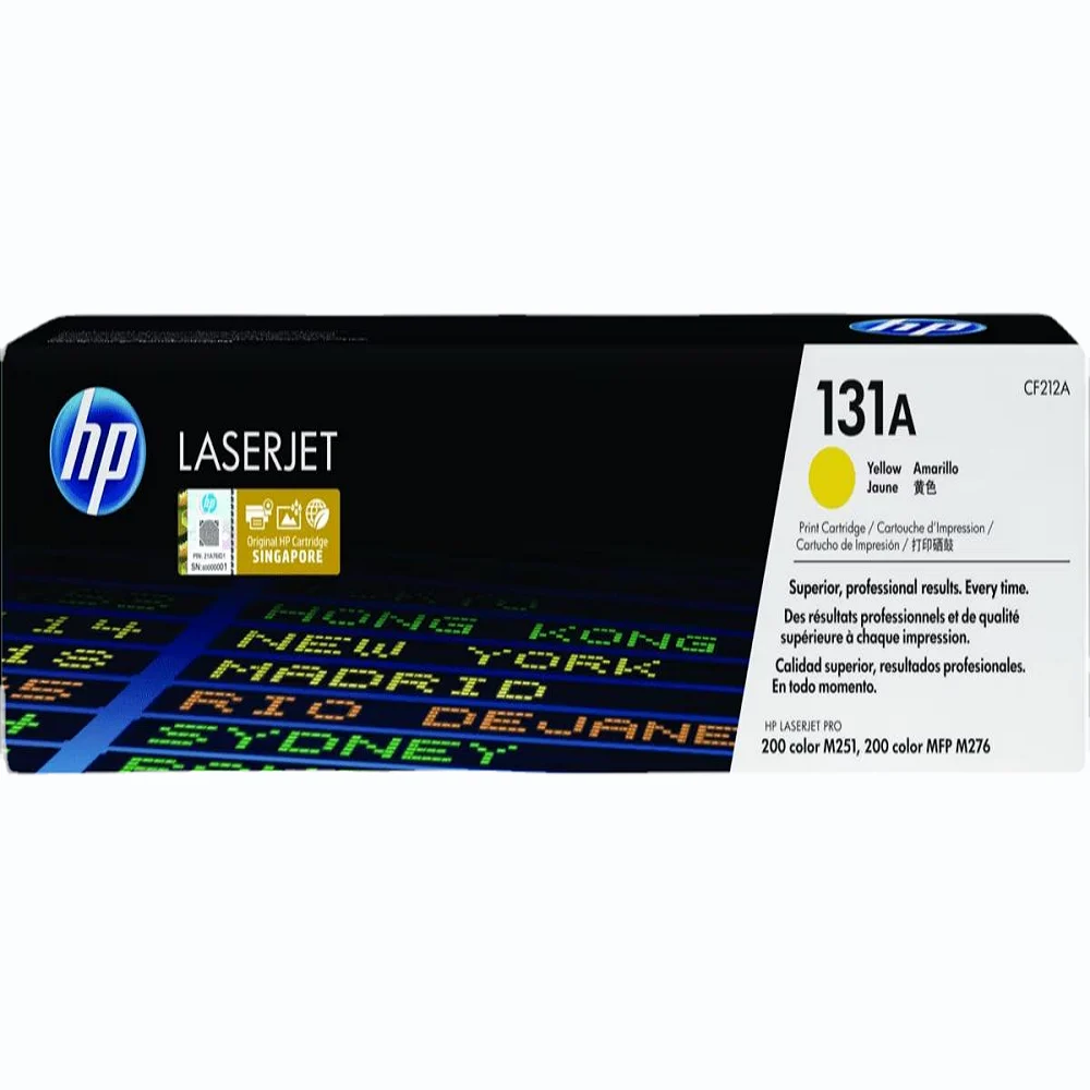 Black HP 131A Yellow Original LaserJet Toner Cartridge, For Office ...