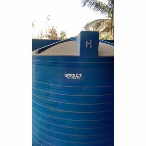 Blue Plastic Impact Water Tank, Storage Capacity: 5000 Ltr Manufacturer ...