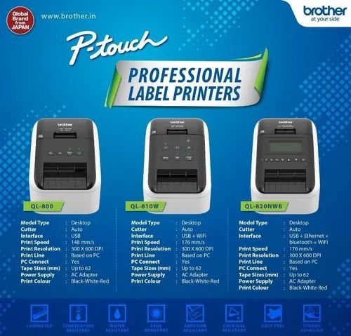 Brother Ql 800 Label Printer, Max Print Width, Max. Print Width: 2 ...