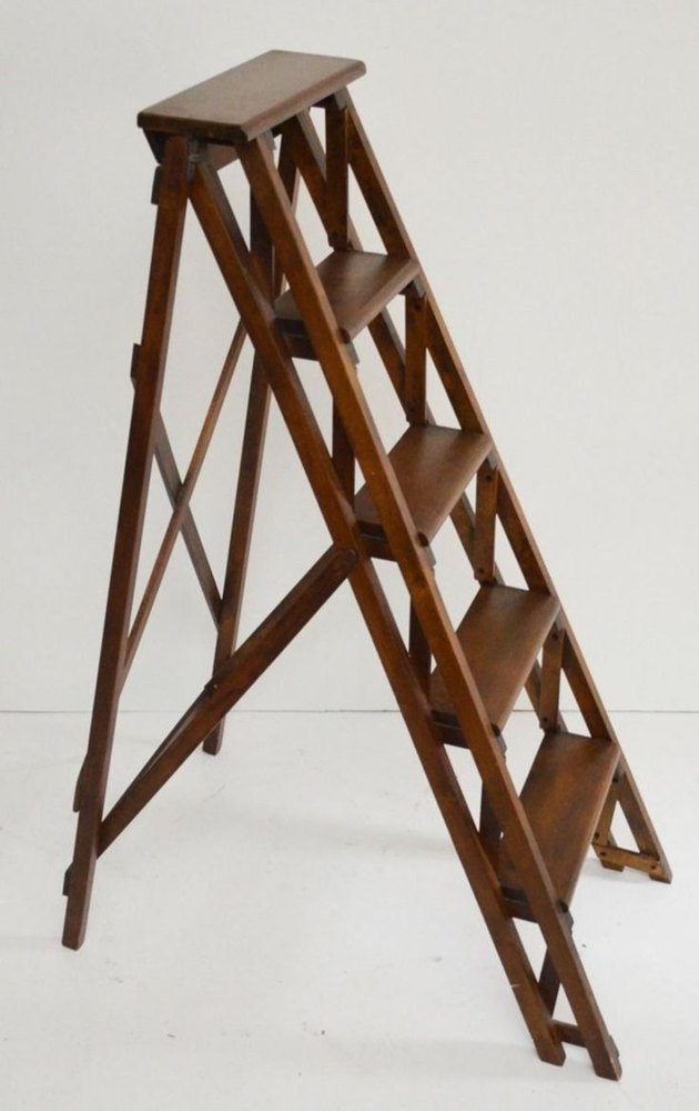Brown Wooden Folding Ladder Price in Mumbai, Maharashtra – ₹100 ...