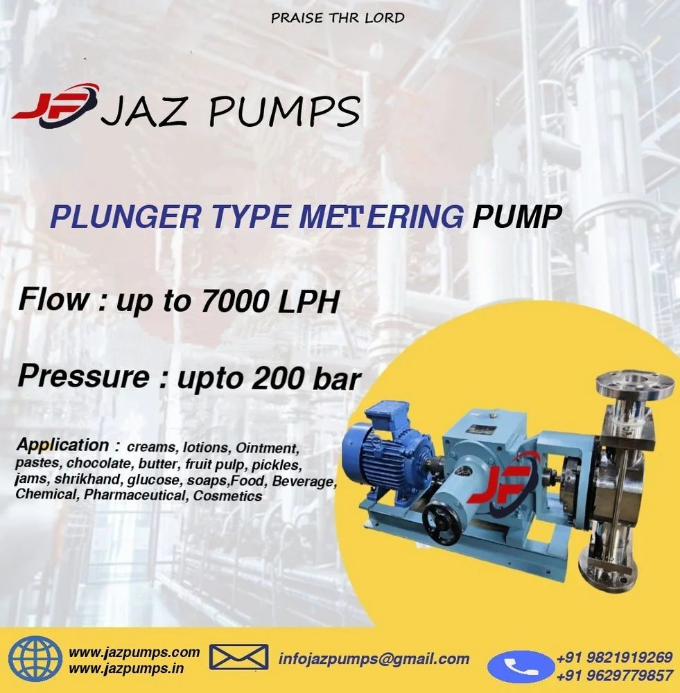 Chemical Metering Pumps Manufacturer & Seller in mumbai - Jaz Pumps