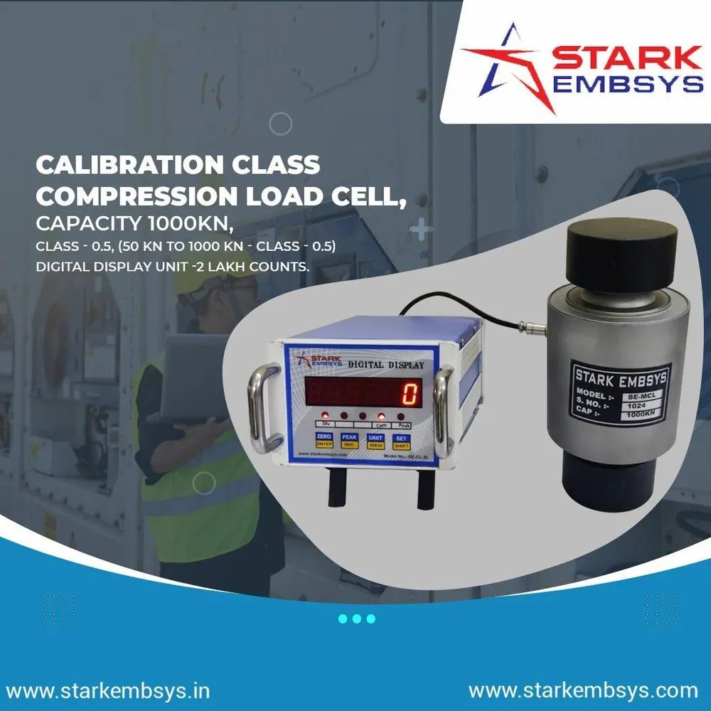 Compression Load Cell Price in Delhi, Delhi – ₹1,75,499 | STARK EMBSYS