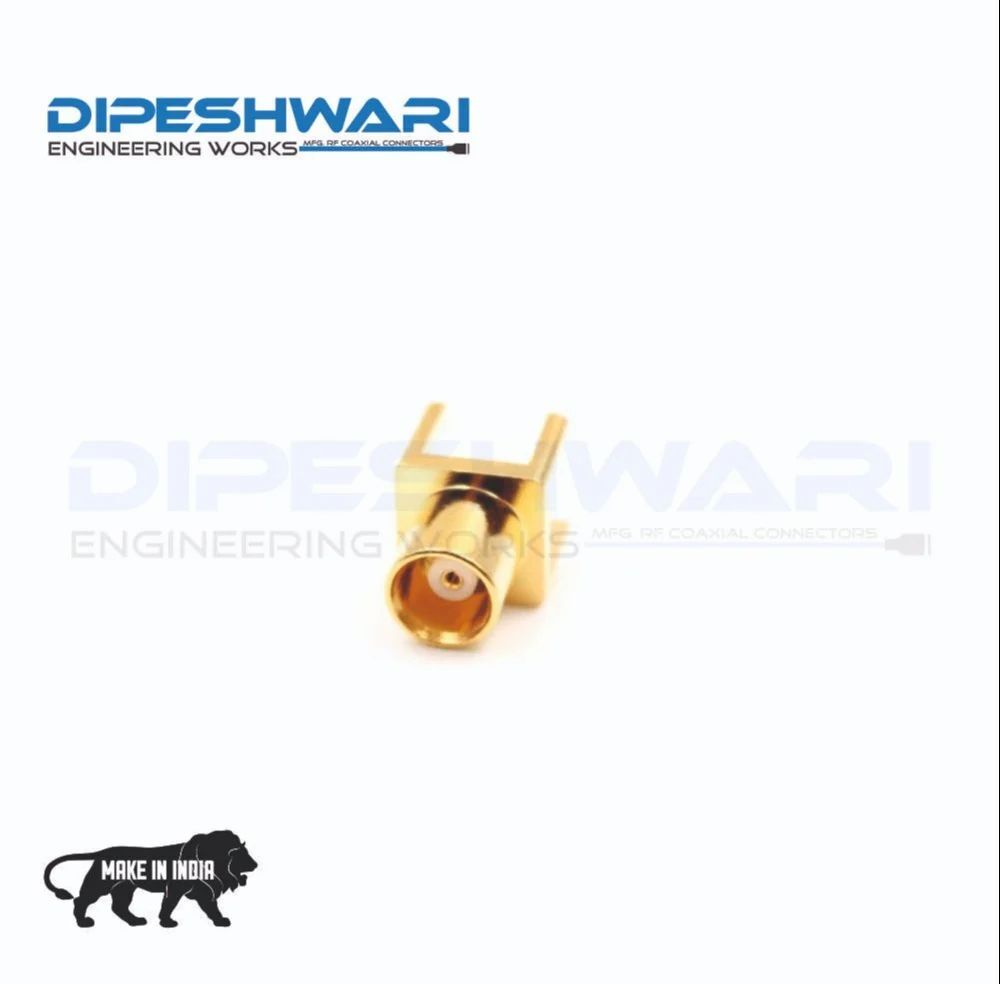 Demcxfpcb MCX FEMALE STRIGHT PCB MOUNT, Contact Material: Gold, 125 ...