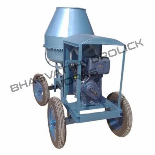 Diesel Engine Cement Concrete Mixer Machine, For Construction, Drum ...