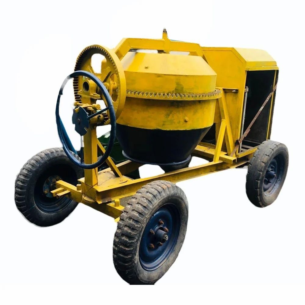 Diesel Engine Mini Cement Concrete Mixer Machine, Drum Capacity: 1000 L ...