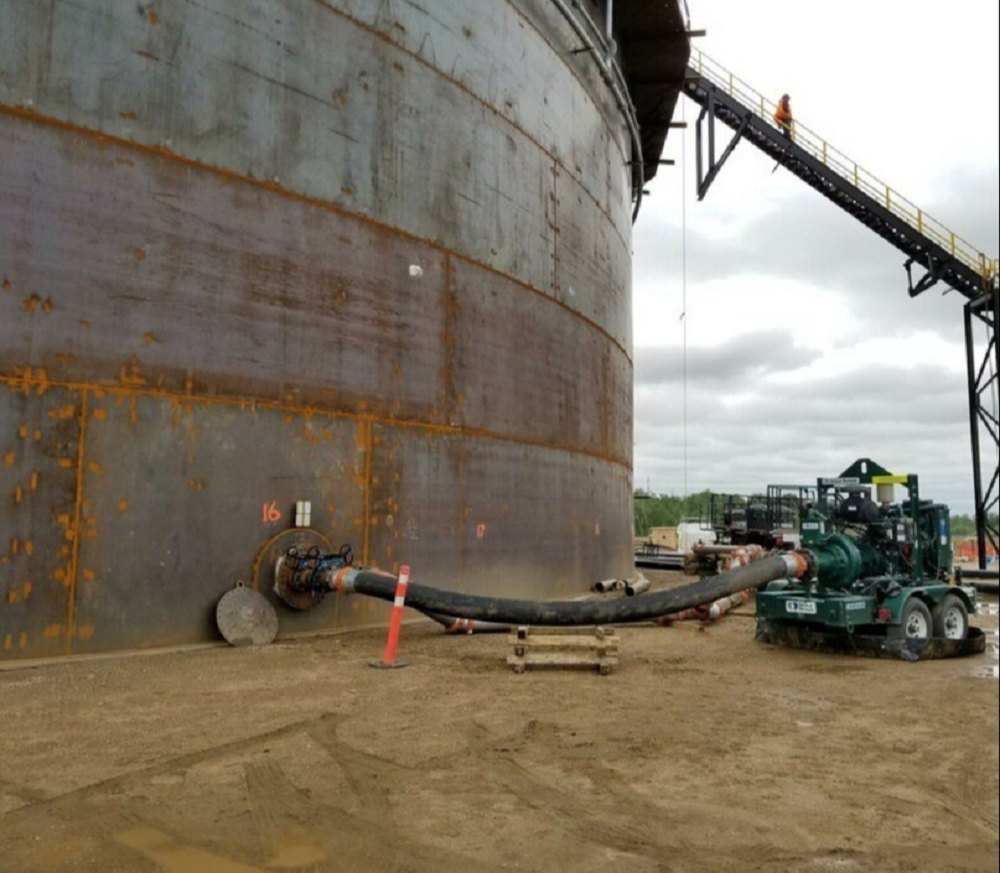 Diesel Fuel Pipeline Hydrostatic Pressure Hydro Testing Tank Service ...