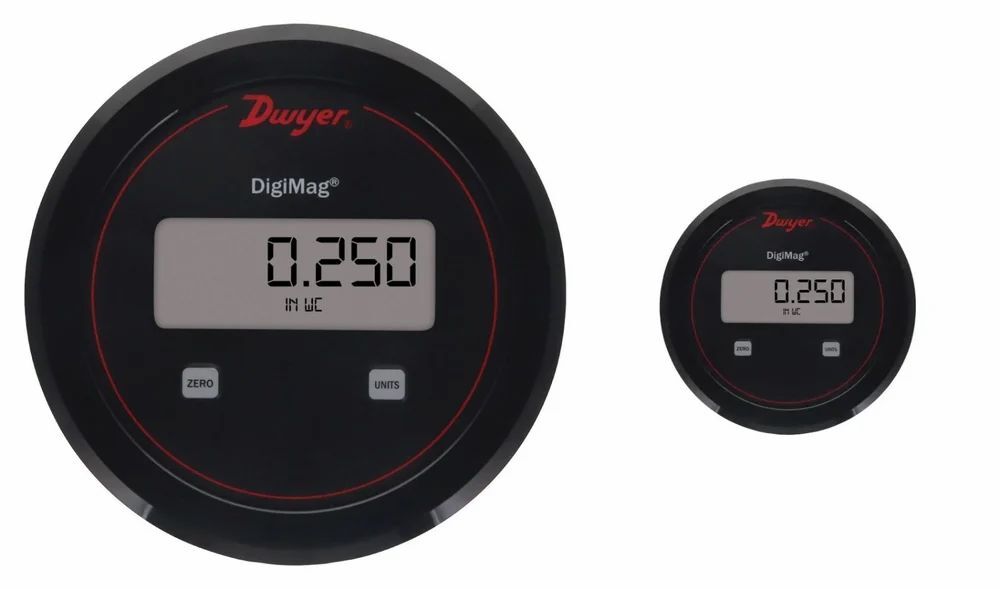 Dwyer DM-201 DigiMag Differential Pressure Transmitter Range 0.1-0-0.1 ...