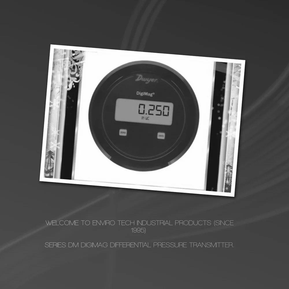 Dwyer DM-259 DigiMag Differential Pressure Transmitter Range 1250-0 ...