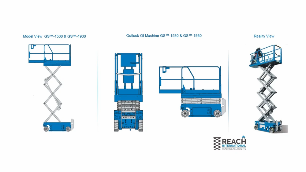 Electrical Scissor Lift Genie GS 1930, Working Height: 25 feet ...