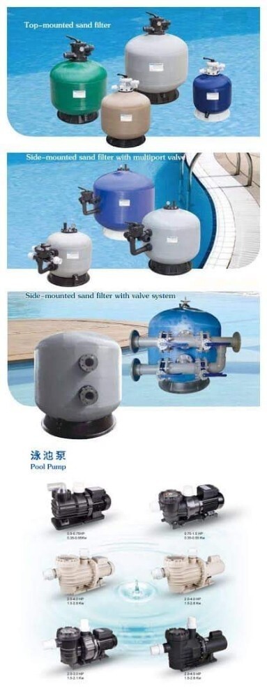 Emaux Plastic Swimming Pool Equipment, For Commercial, Flow Rate: 25000 ...