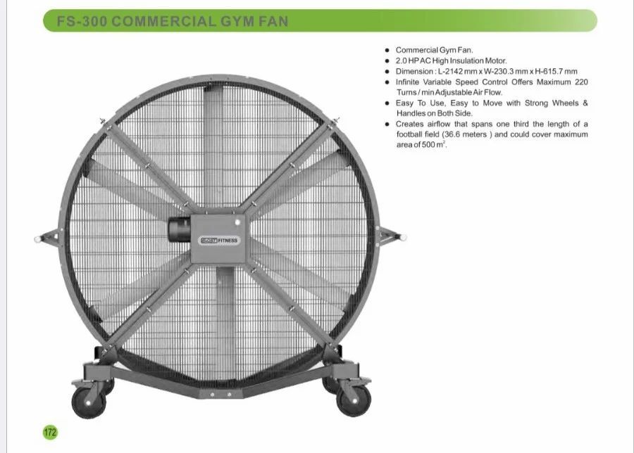 Fitness Commercial Gym Fan, Weight: 100kg, Model Name/Number: MC-300 ...