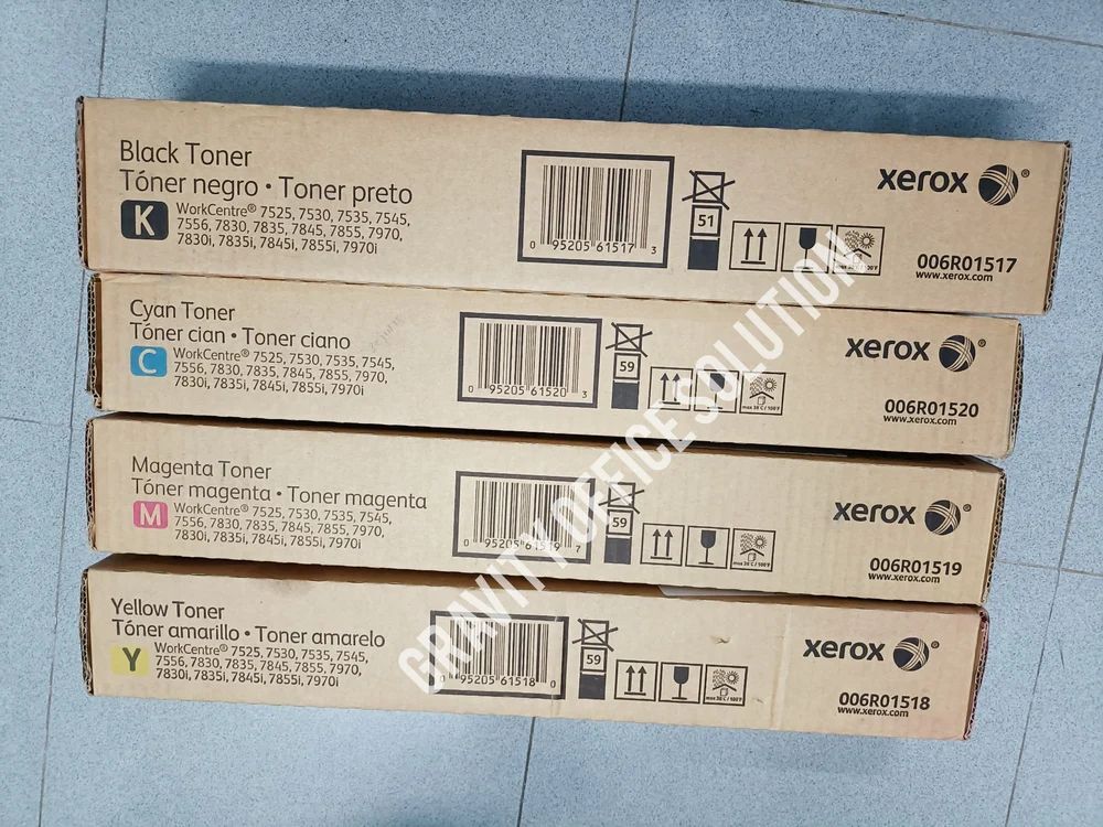 Full C.Y.M.K Xerox 7525 Toner Cartridge, For Laser Printer at ₹11,900 ...