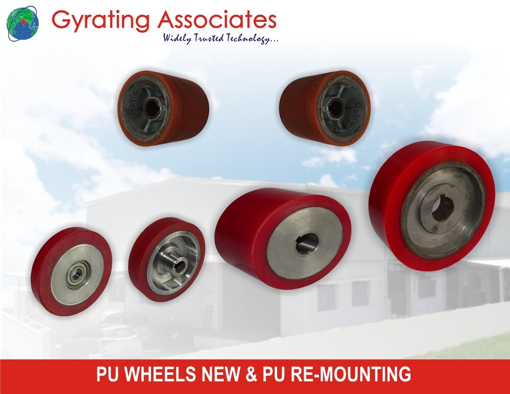 Gyrating Polyurethane Wheel and Roller, 95sh, Roller Length: 300-400 mm ...