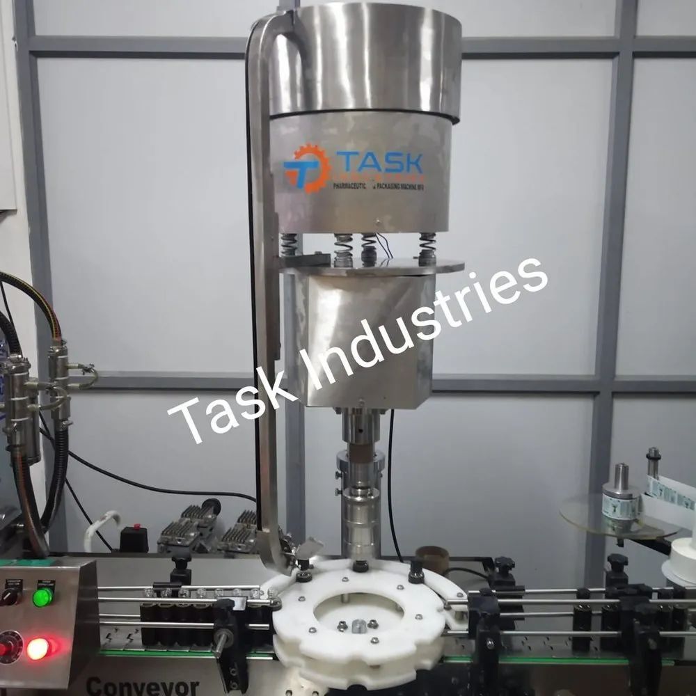 capping machine for hair oil bottles