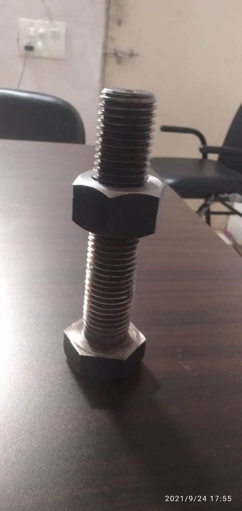 Hexagonal Mild Steel Hex Bolt Screw, Grade: 4.6, Size: 30 mm Price in ...