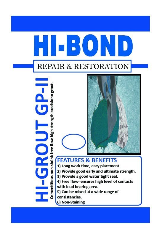 Hi- Grout Gp Ii Cementitious Non- Shrink Free Flow High Strength ...