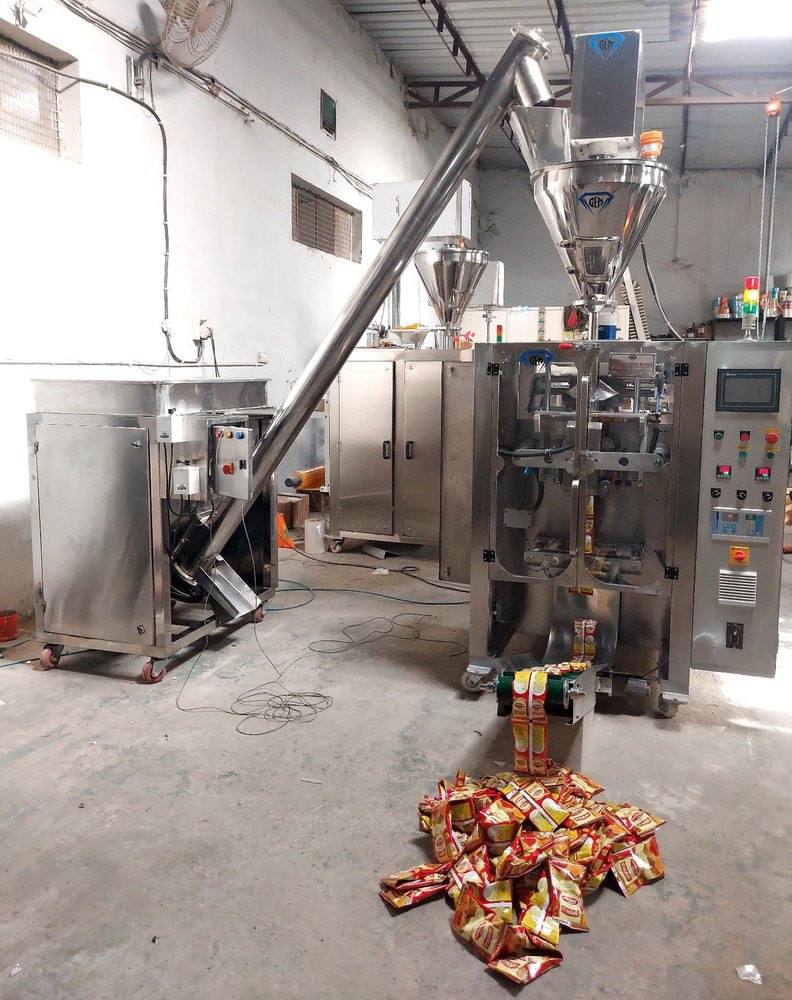 High speed Triple servo bagger with Auger filler including Screw feeder ...