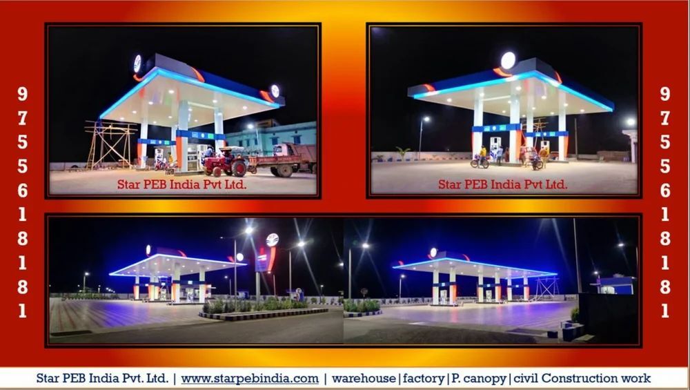 Hindustan (HPCL) Petrol Pump Canopy Price in Bhopal, Madhya Pradesh ...