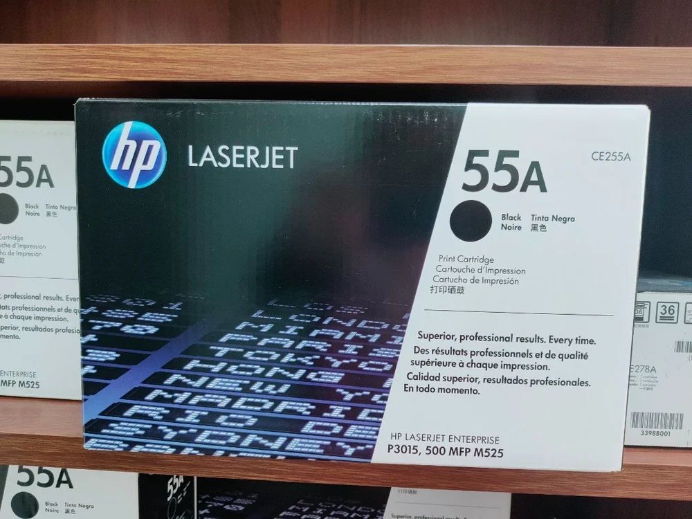 HP 55A Black Original LaserJet Toner Cartridge - (CE255A), For Printer ...