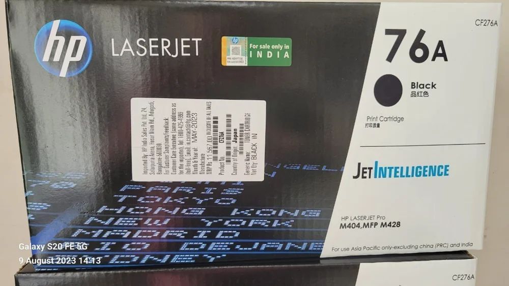 HP 76a Black Toner Cartridge Manufacturer & Seller in MUMBAI - SURYA ...