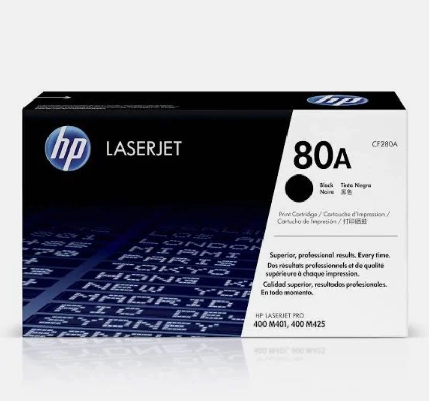 Hp 80a Cf280a Black Original Laserjet Toner Cartridge, For Printer ...