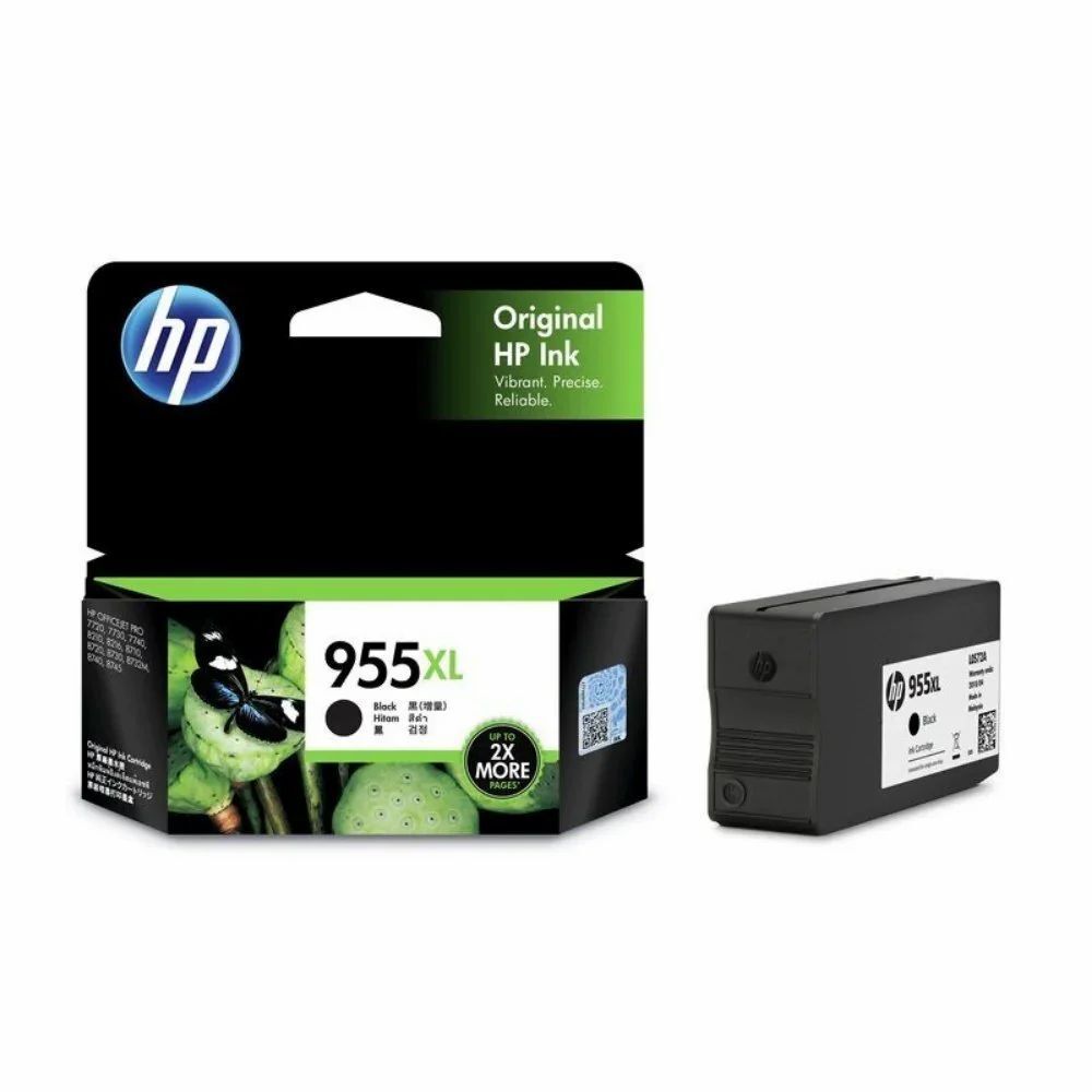 Hp 955xl Black Original Ink Cartridge, Page Yield: 1500 Pages ...
